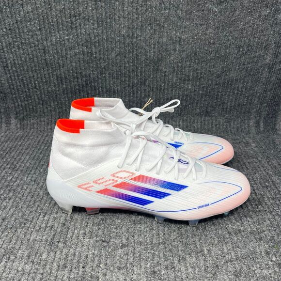 adidas | Shoes | New Adidas F5 Elite Mid Fg White Blue Soccer Cleats ...